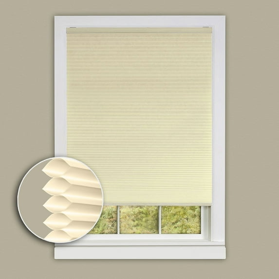 PowerSellerUSA Cordless Window Shades for Inside or Outside Mount, 3/8 ...