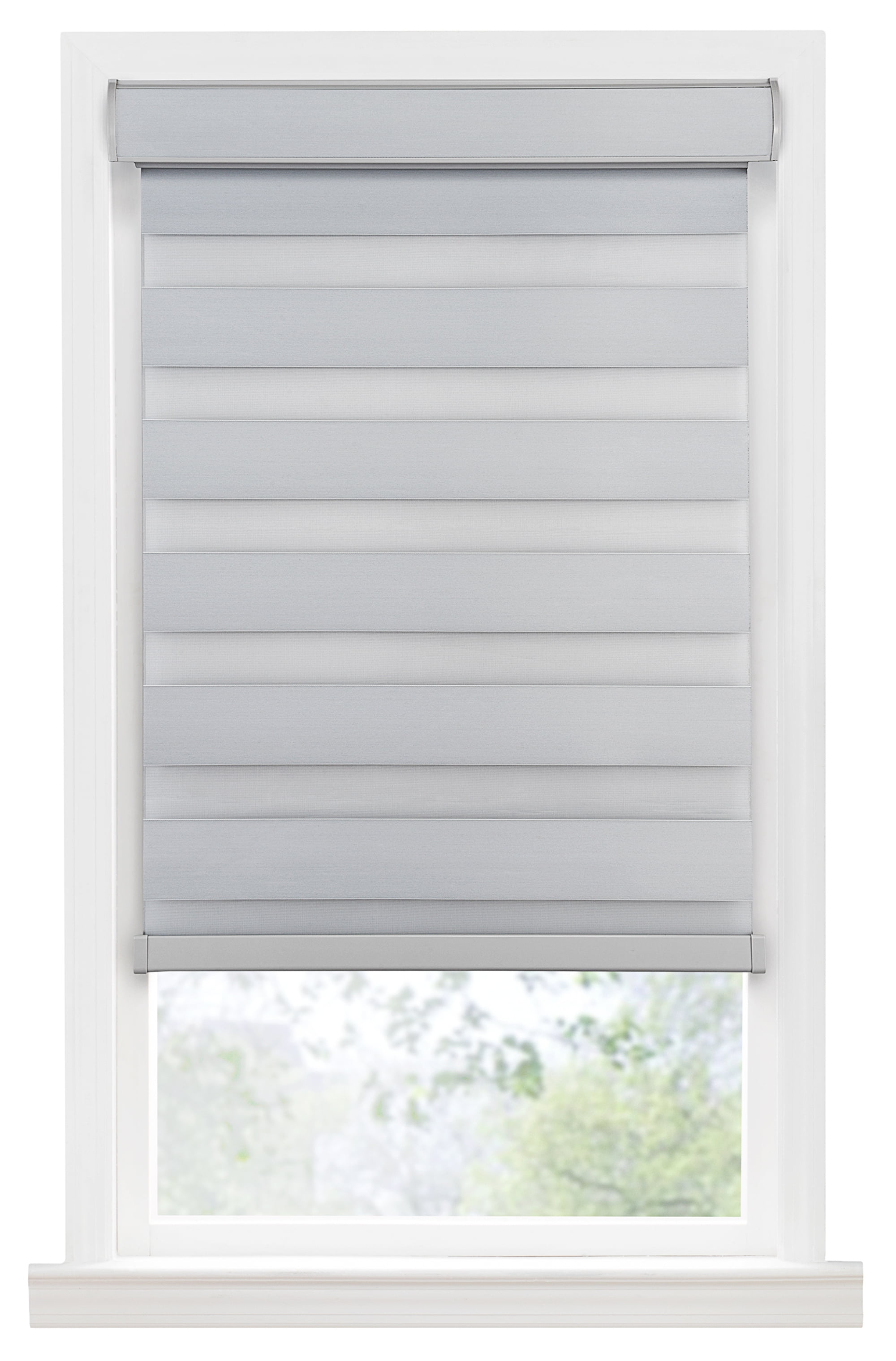 PowerSellerUSA Cordless Zebra Blinds Roller Shade, Celestial Sheer ...