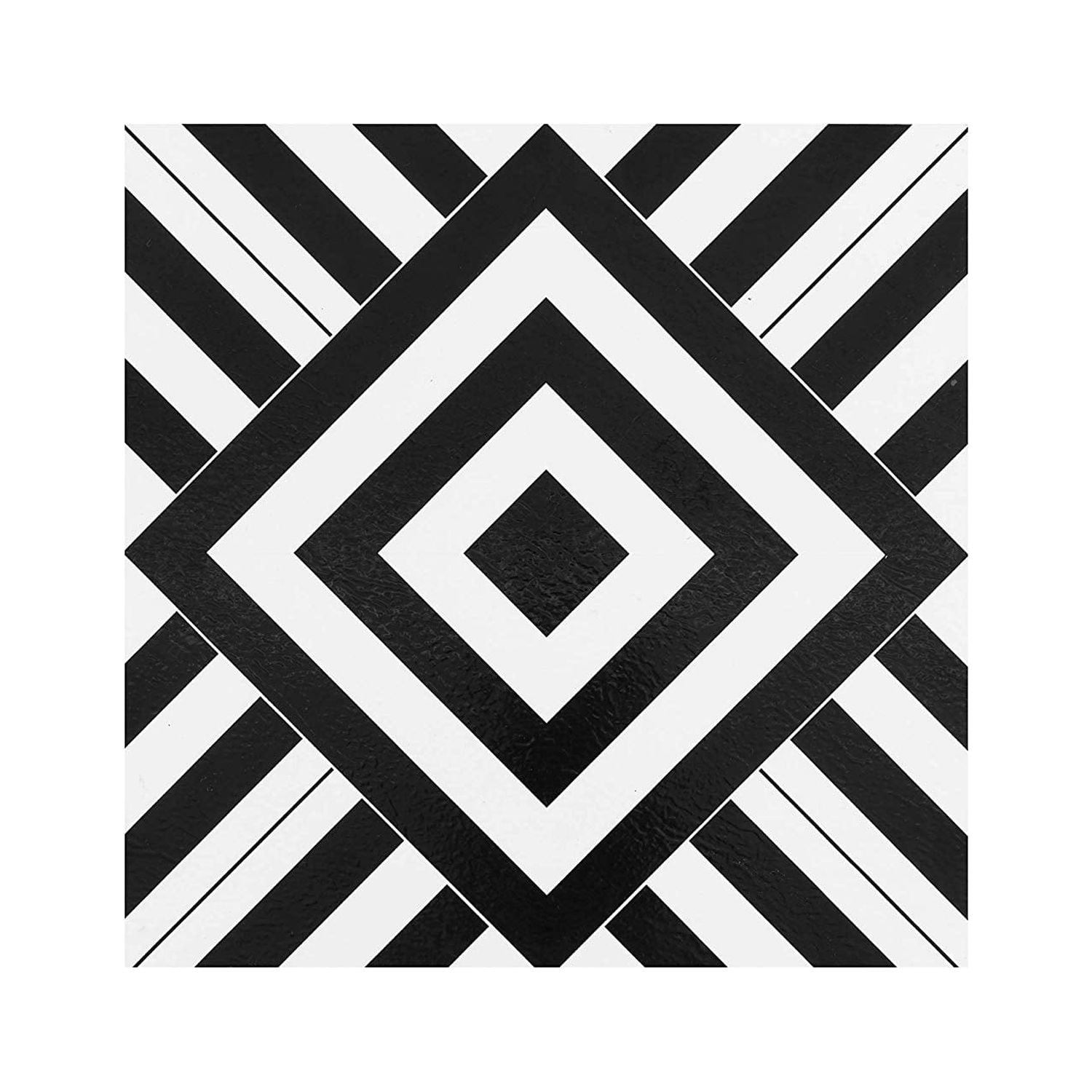 PowerSellerUSA Self-Stick Vinyl Modern Geometric Floor Tiles Ultra ...