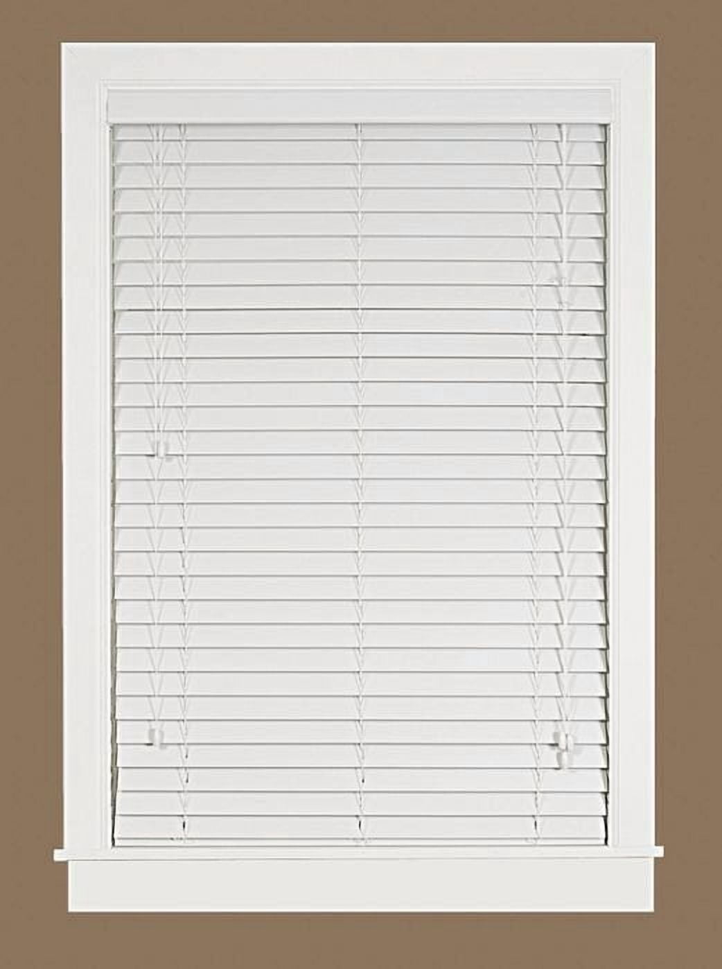 PowerSellerUSA Window Cordless Blinds 2" Slats, Faux Wood Mahogany ...