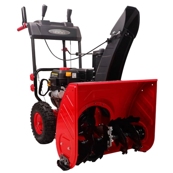 PowerSmart 26" 252cc Gas Powered Snow Blower, Self-Propelled, 120V ...
