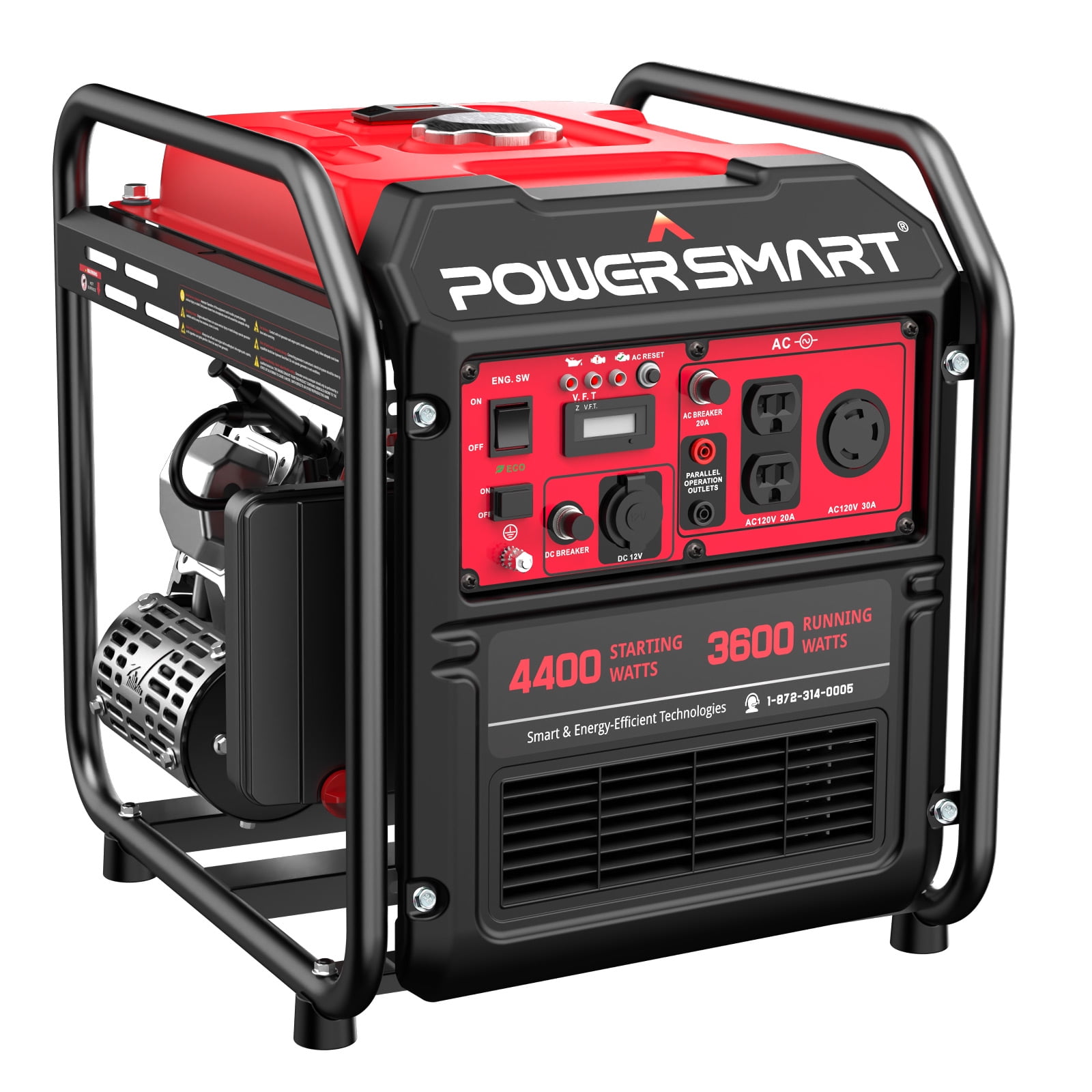 PowerSmart 4400-Watt Gasoline Generator for Outdoor and Home Use,EPA ...