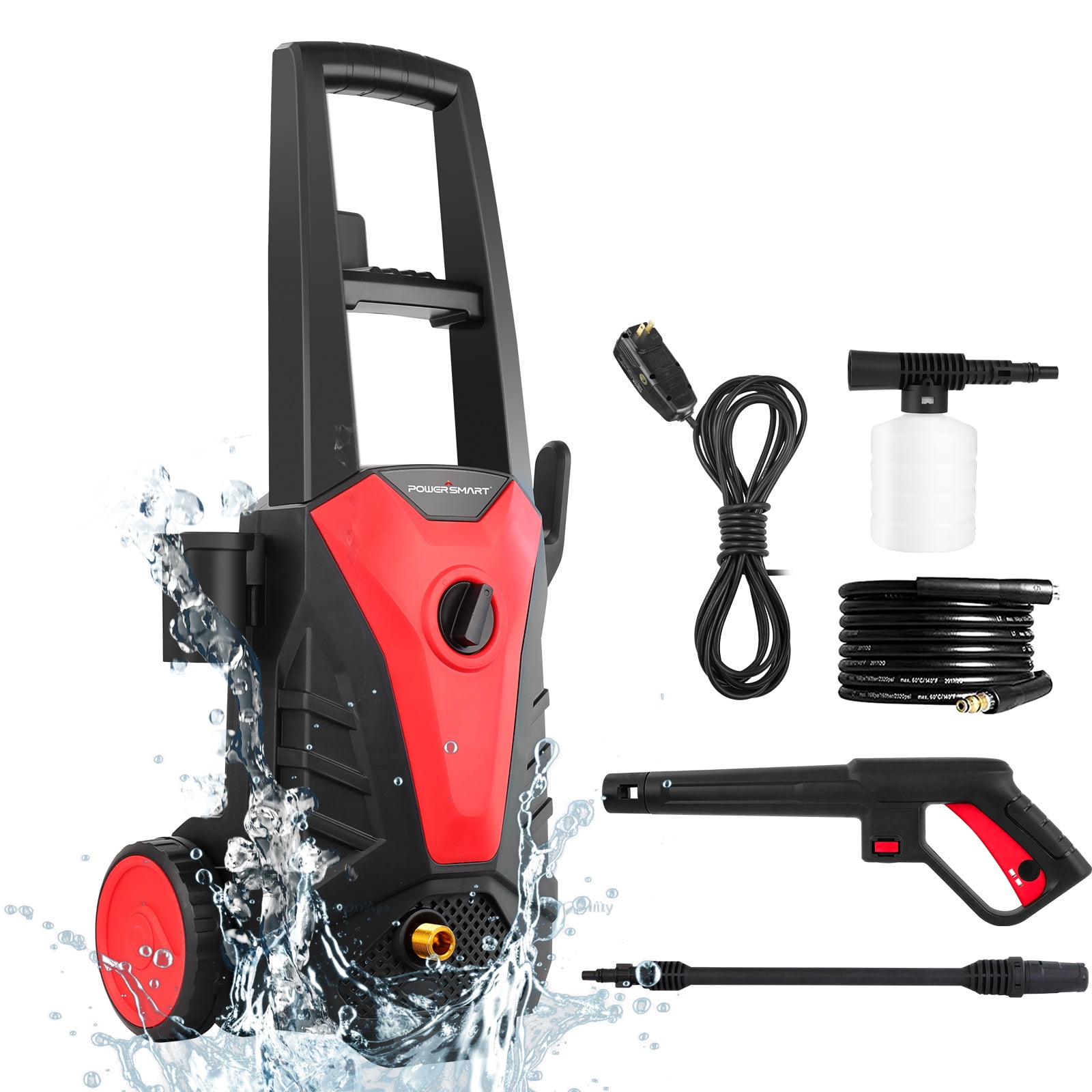 PowerSmart Electric 13.8lbs Pressure Portable Washer 2150 PSI 1.85 GPM ...