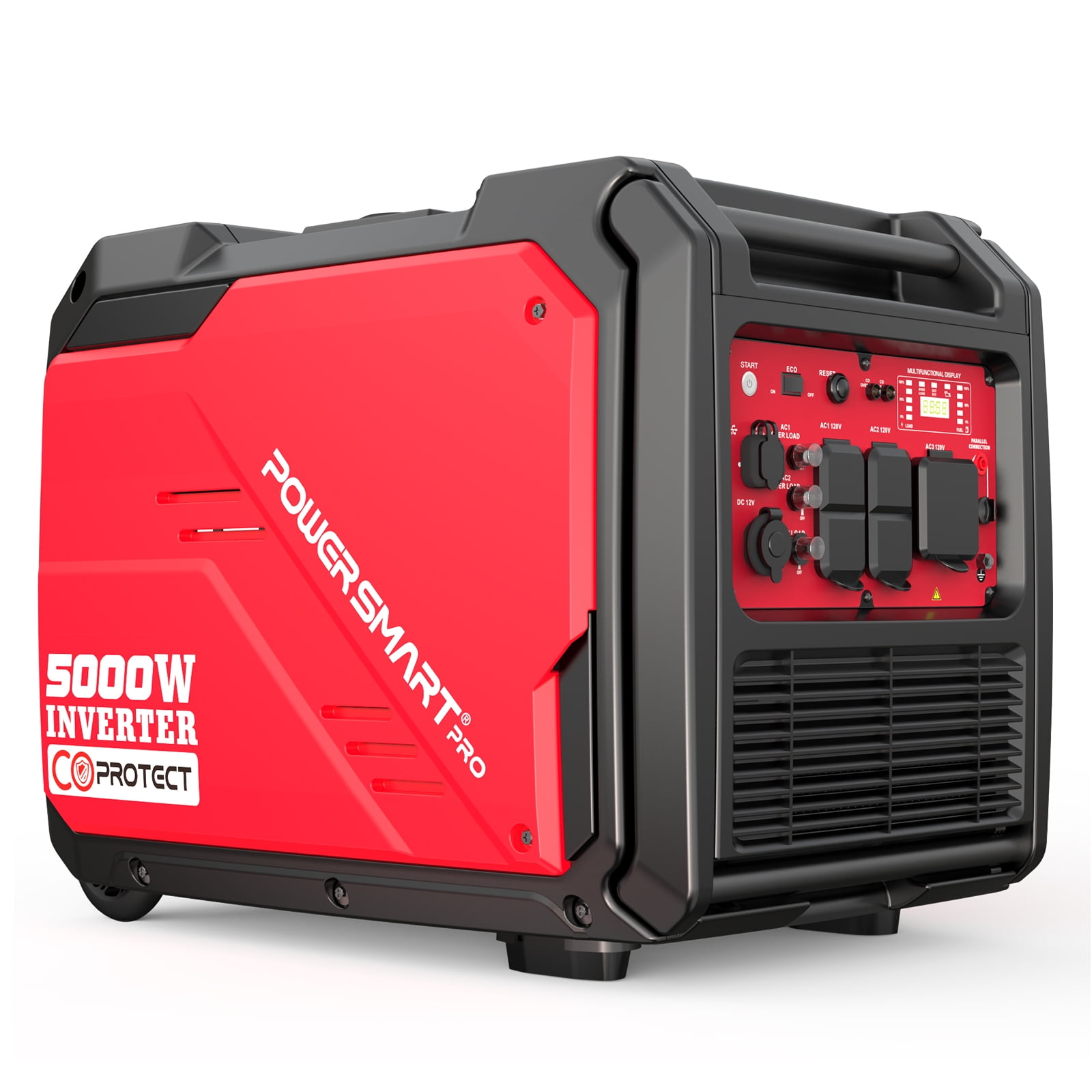 PowerSmart Equipment 5000W Gas Powered Inverter Generator CO Detect ...