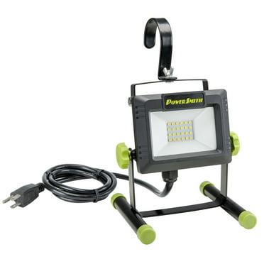 PowerSmith 7,000 Lumen Portable LED Work Light with Metal Stand and ...