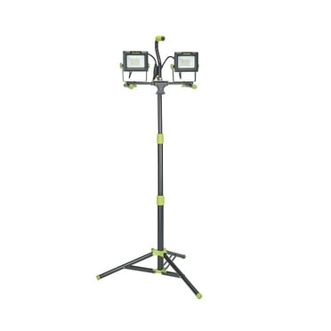 PowerSmith 7,000 Lumen Portable LED Work Light with Metal Stand and ...
