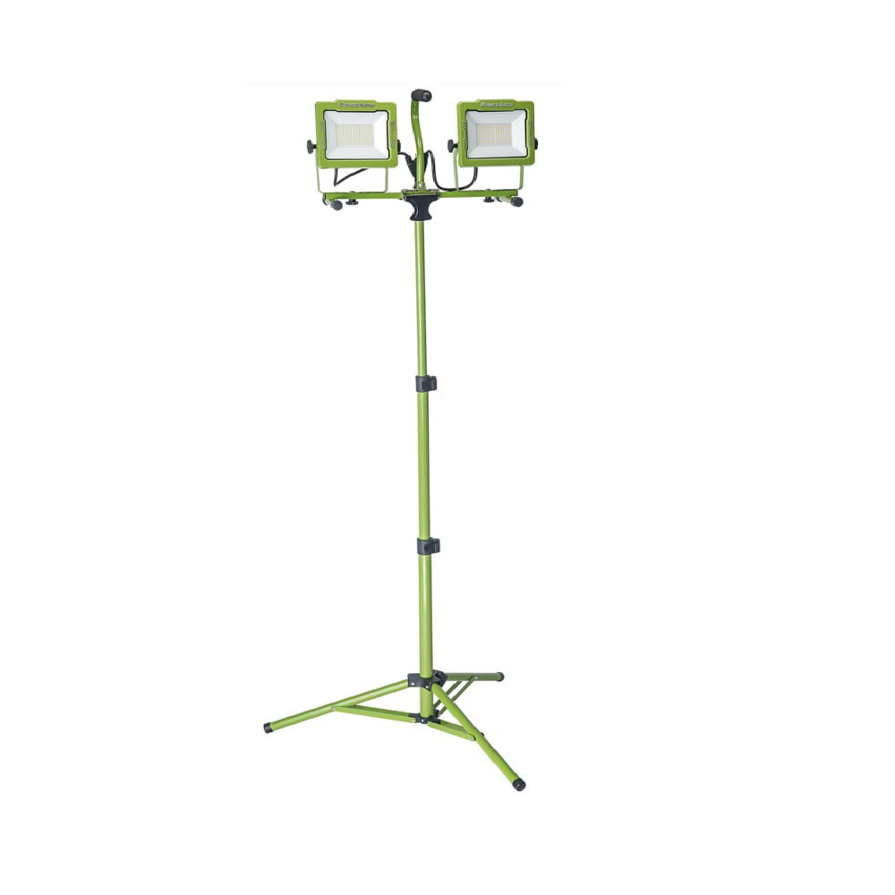 PowerSmith PWL2120TS Portable Dual Head Work Light with Tripod Stand ...