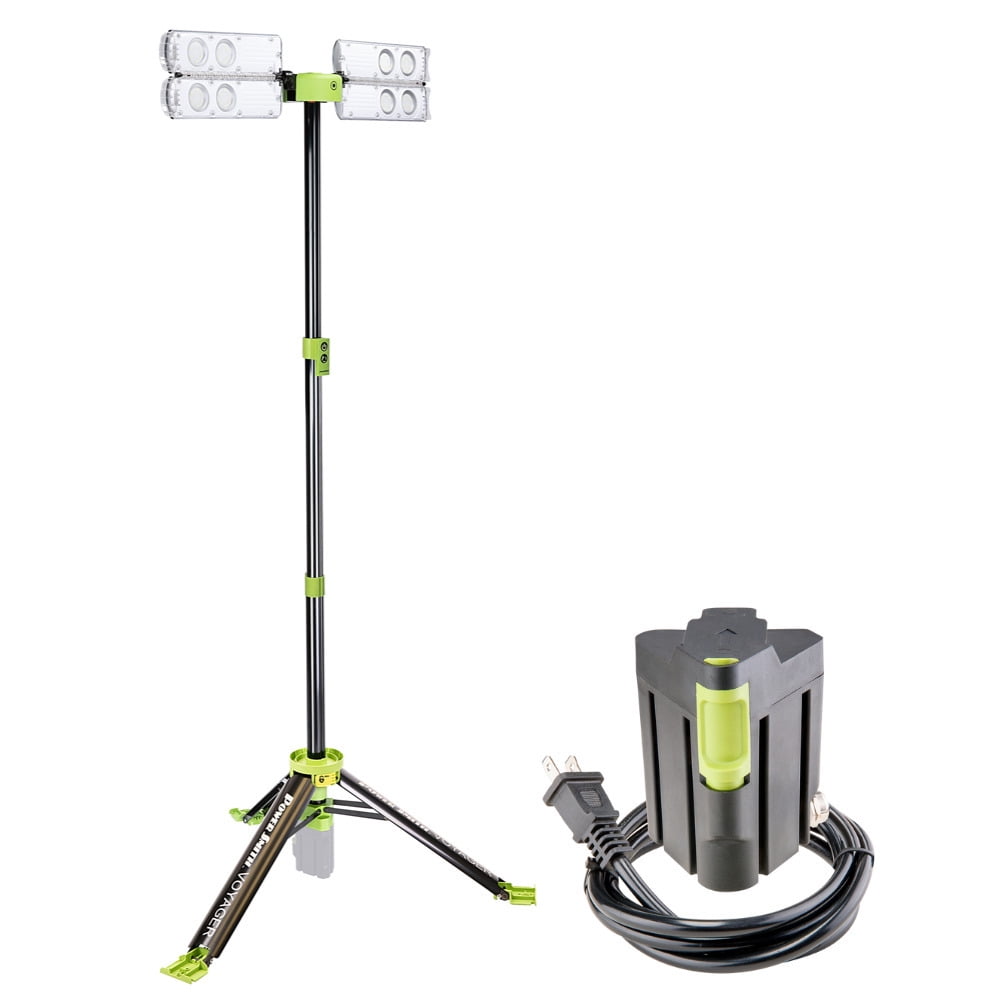 PowerSmith Voyager PVLR8000A-C 8000 Lumen Collapsible Cordless Tripod ...