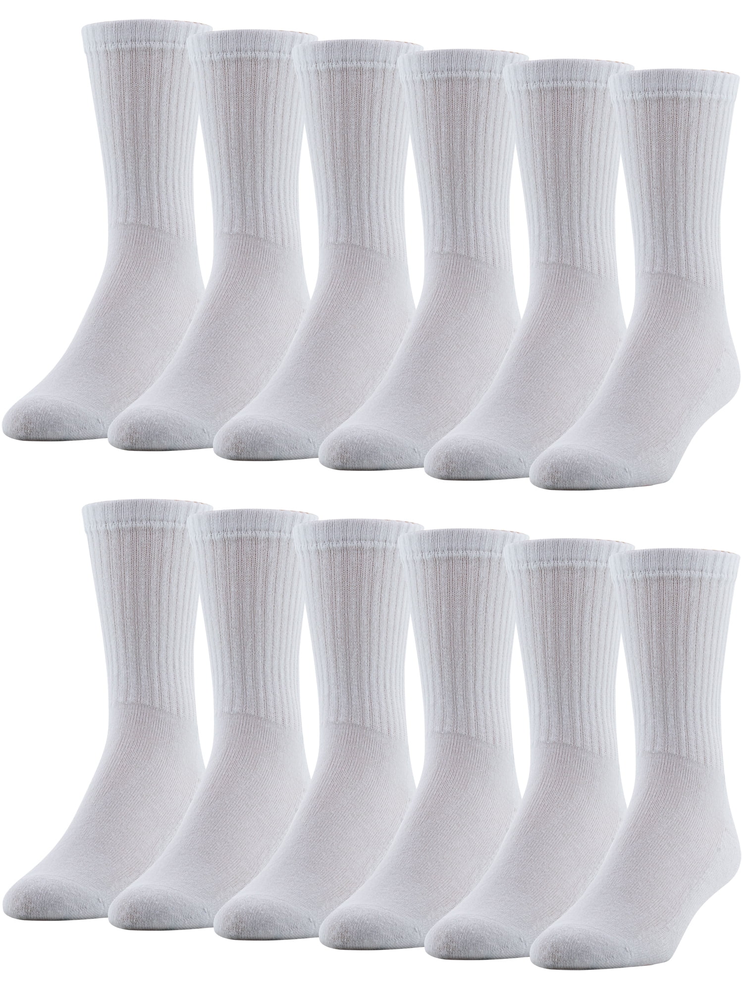 PowerSox Men's Cushion Crew Socks, 12-Pack - Walmart.com