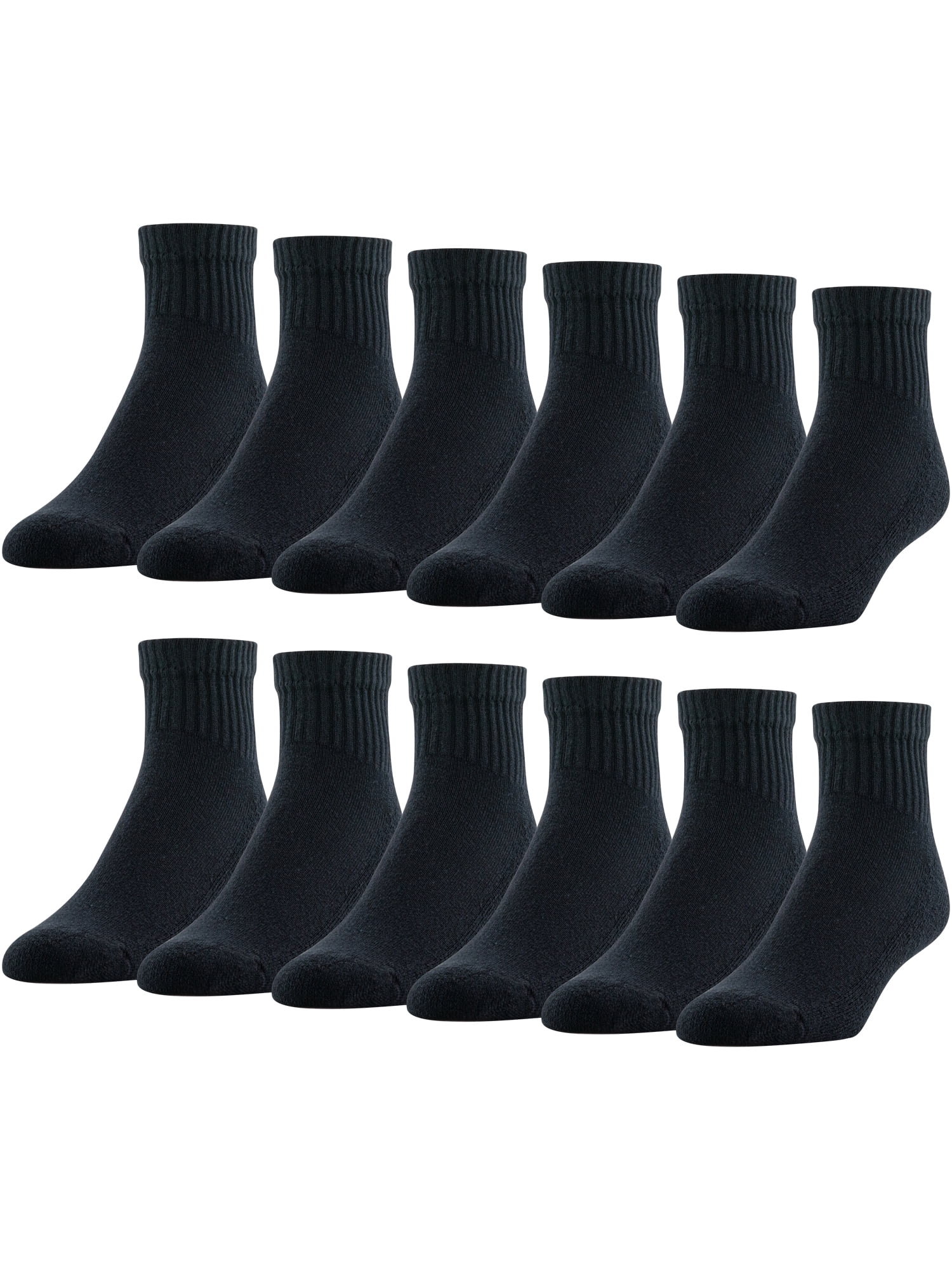 PowerSox Men's Cushion Quarter Socks, 12-Pack - Walmart.com