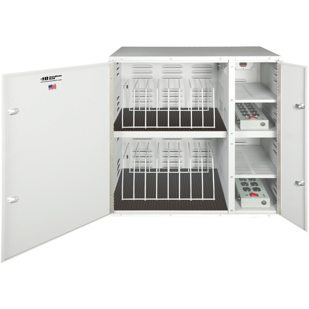 PowerStacker Tower 20 Bay Charging Cabinet Tamper Proof Doors - Walmart.com