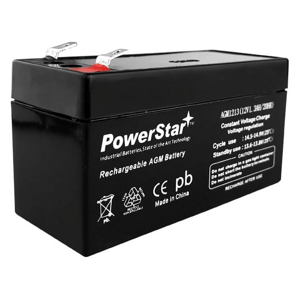 PowerStar 12V 1.3Ah Battery replaces Duracell SLAA12-1.3F - Walmart.com