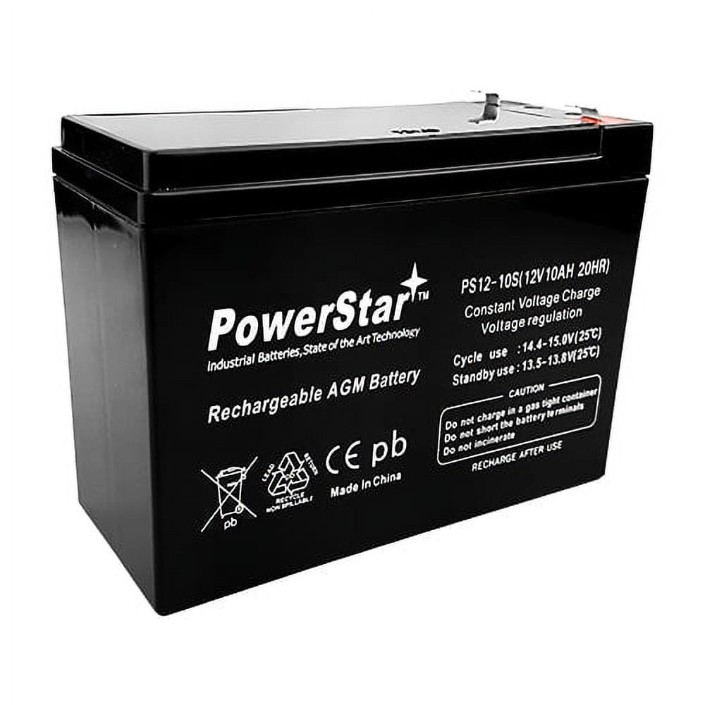 PowerStar 12V 10AH AGM Battery replaces Duracell SLAA12-10F2 - Walmart.com