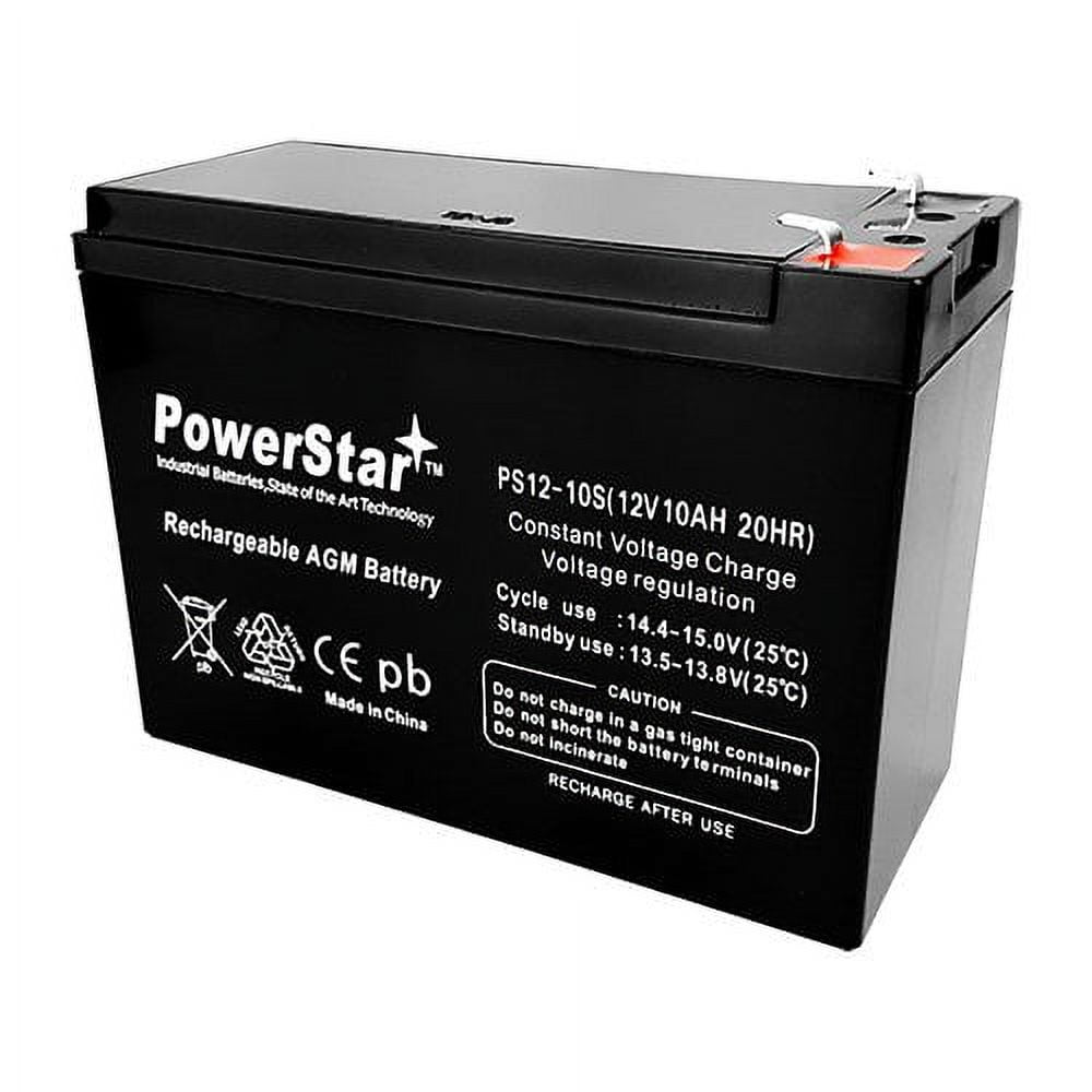 PowerStar 12V 10AH SLA Battery Replaces HGL10-12 CB10-12 - 2PK ...
