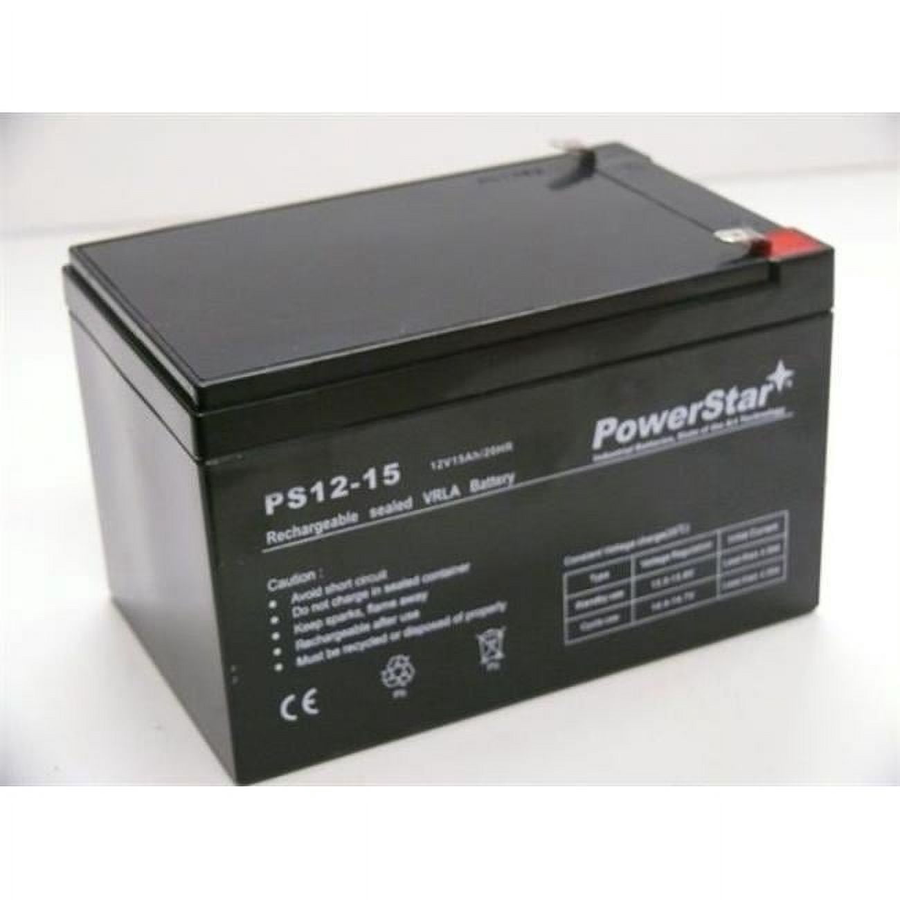 PowerStar 12V 15Ah Sealed Lead Acid Battery - For Ebike Electric - 5.94 ...