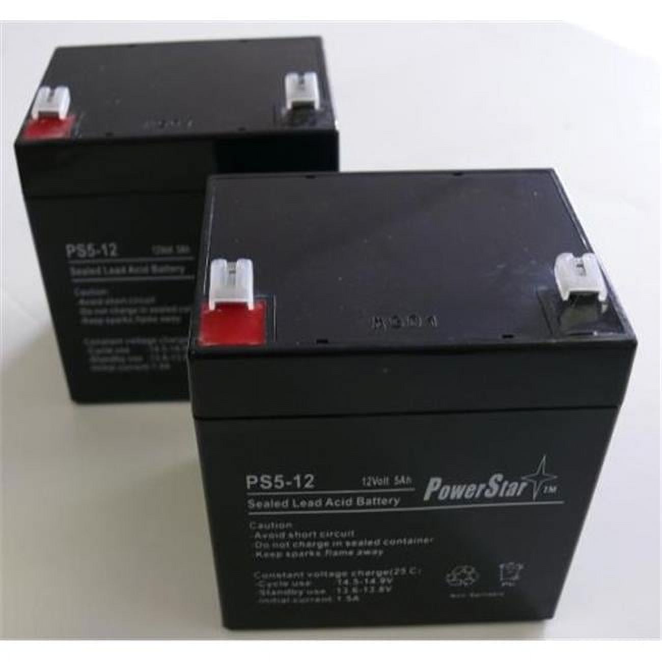 PowerStar 12V 5Ah RBC 20 Battery - Pack of 2 - Walmart.com