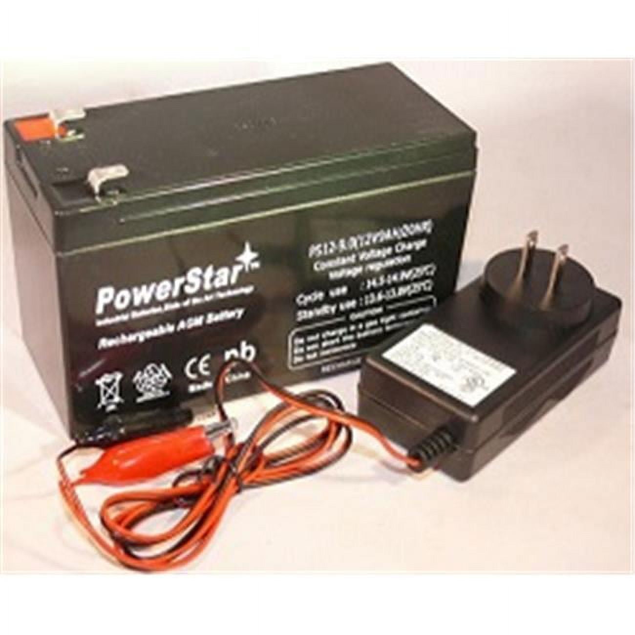 PowerStar 12V 9Ah Sla Battery Cp1290 6-Dw-9 Hr9-12 Ps-1290F2 - Walmart.com