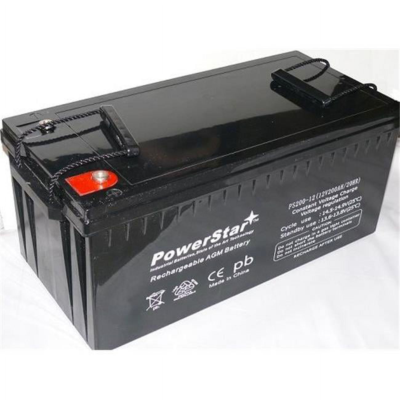 PowerStar 12v 200ah 4D Solar Battery - Walmart.com