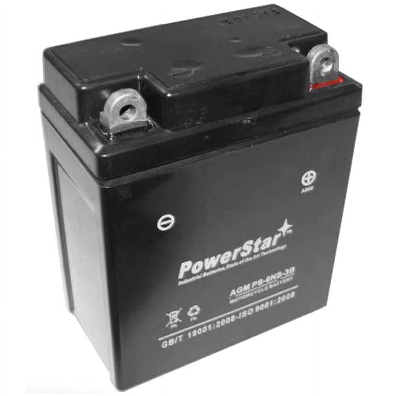 PowerStar 6N6-3B-1 Battery for Honda CB125 Yamaha Enduro DT175 DT250 ...