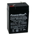 PowerStar 6V 5ah AGM SLA battery replaces Interstate SLA0905 - Walmart.com
