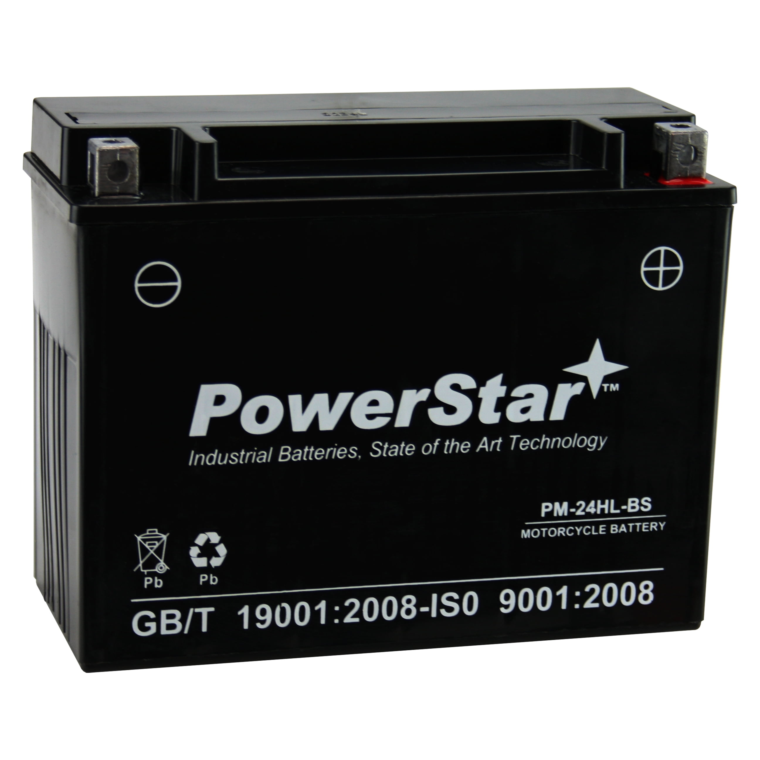 Yuasa YTX24HL-BS Motorcycle & ATV PowerSport Battery with 2 Year Free ...
