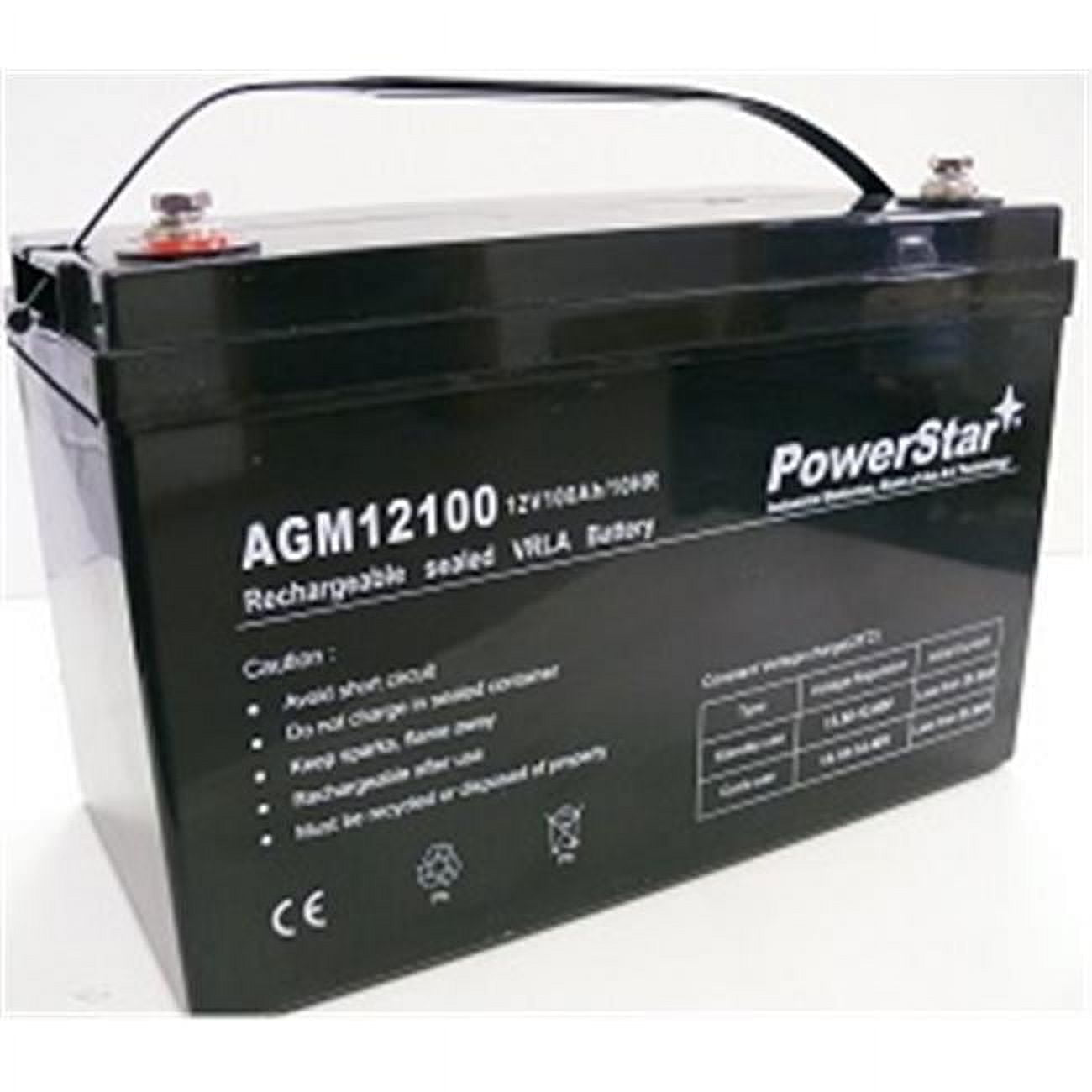 PowerStar AGM12100-04 12v 100ah SLA Group 27 Battery- 2 Year Warranty ...
