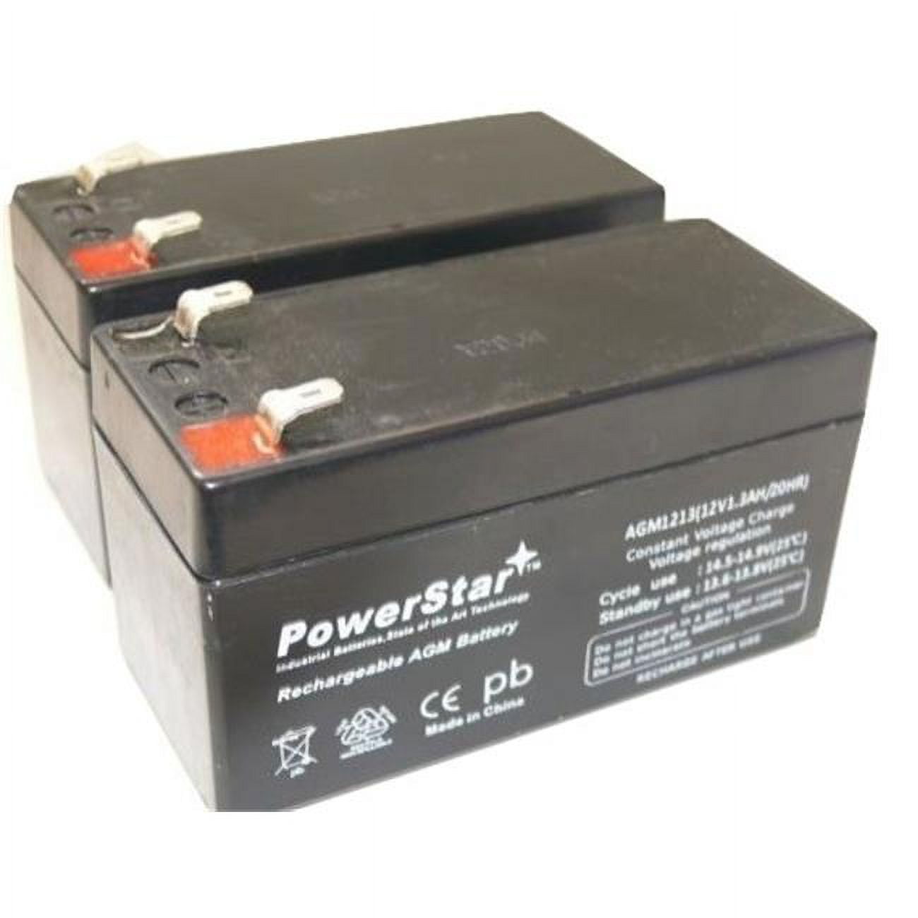 PowerStar AGM1213-2Pack 12V, 1. 2Ah Battery For ps-1212 ub1213 pc1212 ...