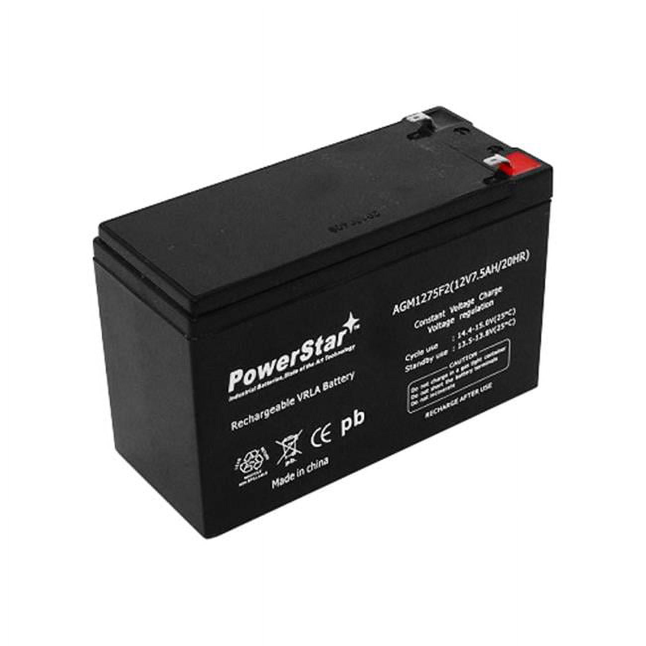 PowerStar AGM1275F2-0011 12V 7.5Ah Battery APC ES500 ES550 RBC110 RBC2 ...