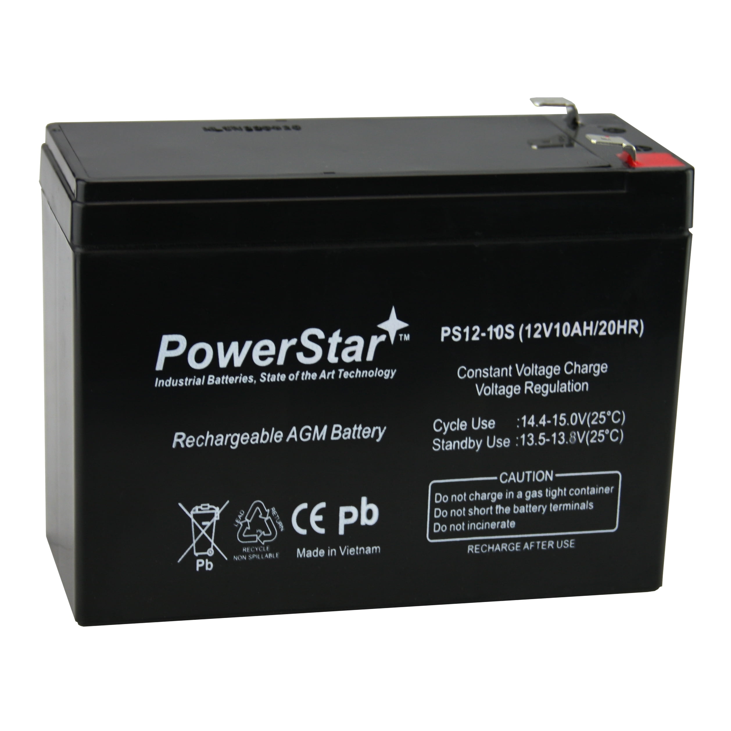 PowerStar® Battery 12V 10AH Scooter Battery for FullRiver HGL10-12 ...