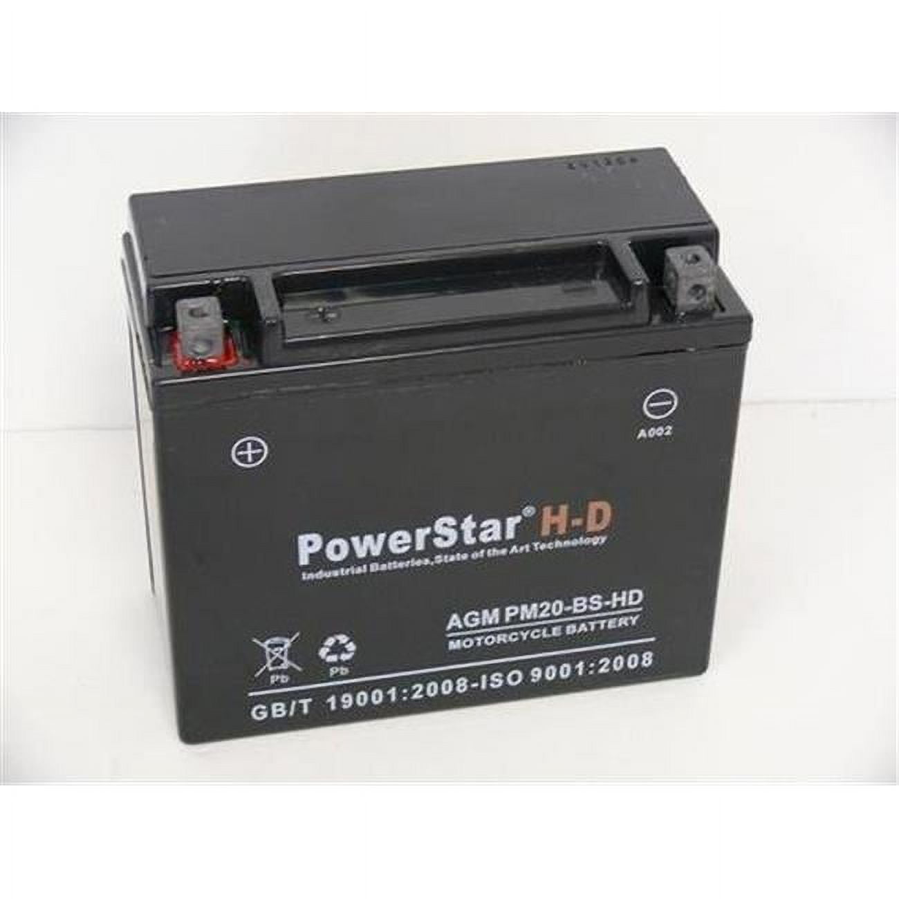 PowerStar Battery For Harley-Davidson 1340Cc Fxst-Flst Softail 1988 - 3 ...