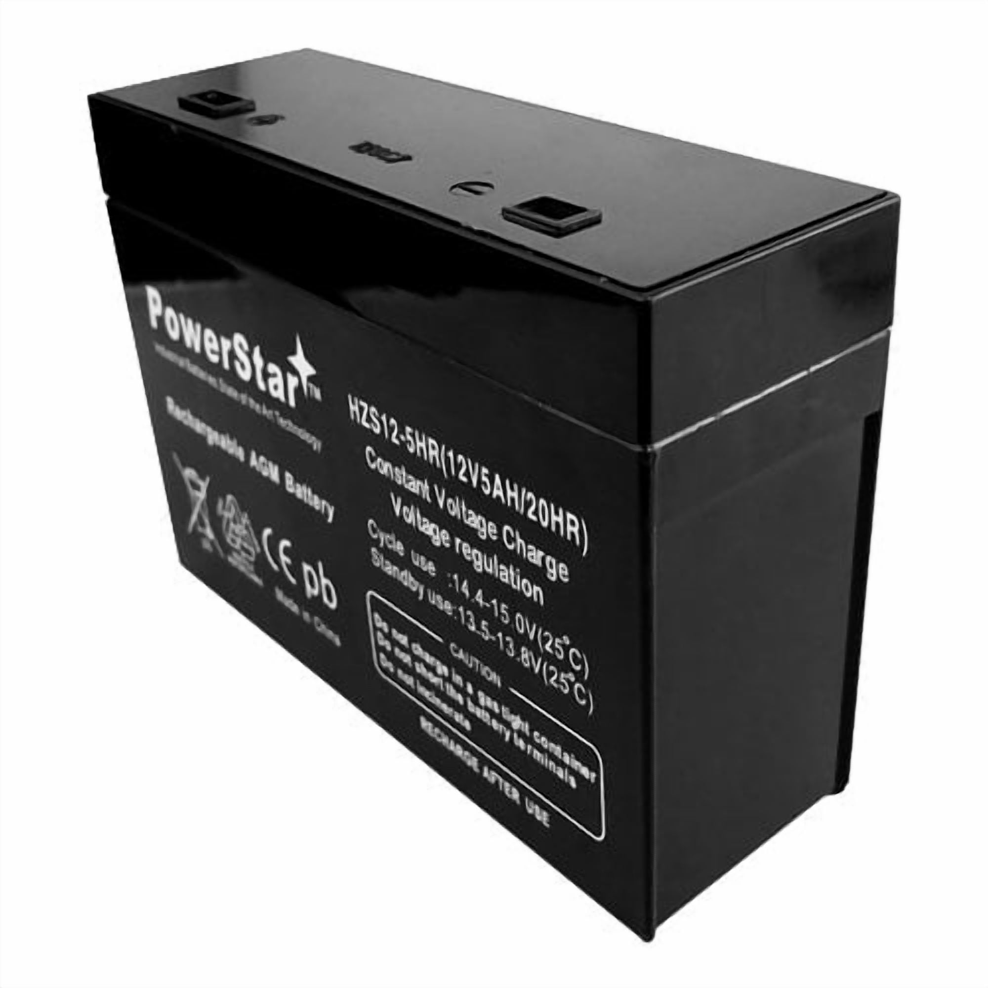 PowerStar HC1221W - (Replaces HC1217W) 12 Volt/5.1 Amp Hour (21 Watts ...