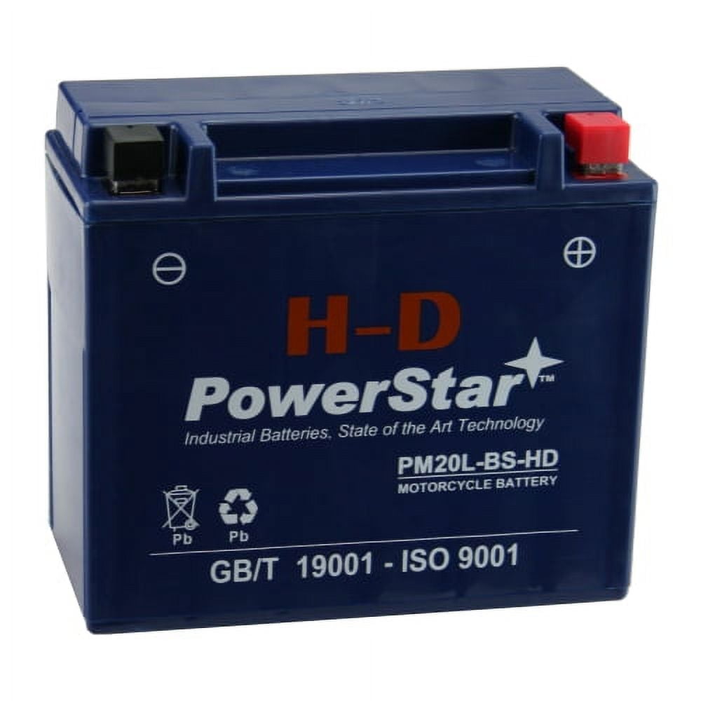 PowerStar HD 20L-BS 12V 20Ah 310CCA AGM SLA Battery, Compatible with ...