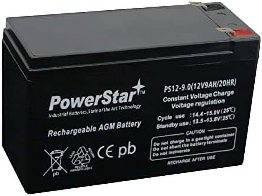 PowerStar HIGH RATE 9AH BATTERY Compatible with apc ES500,ES550,LS500 ...