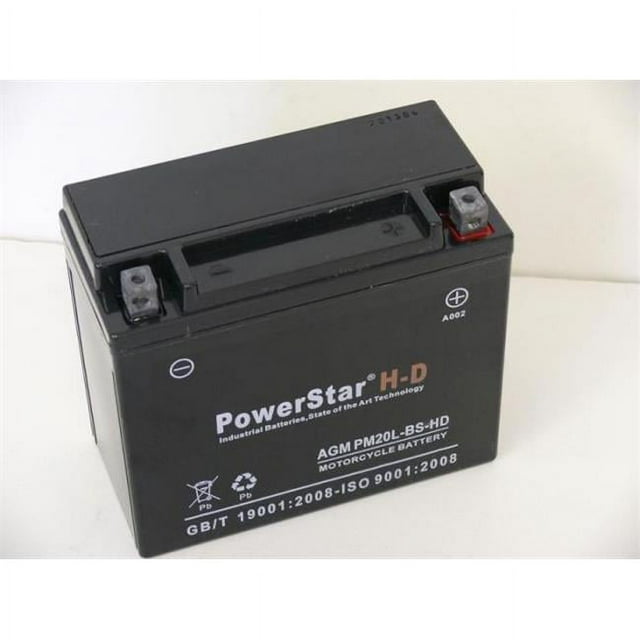 PowerStar PM20L-BS-HD-3 H-D Maintenance-Free Battery - Heavy Duty ...