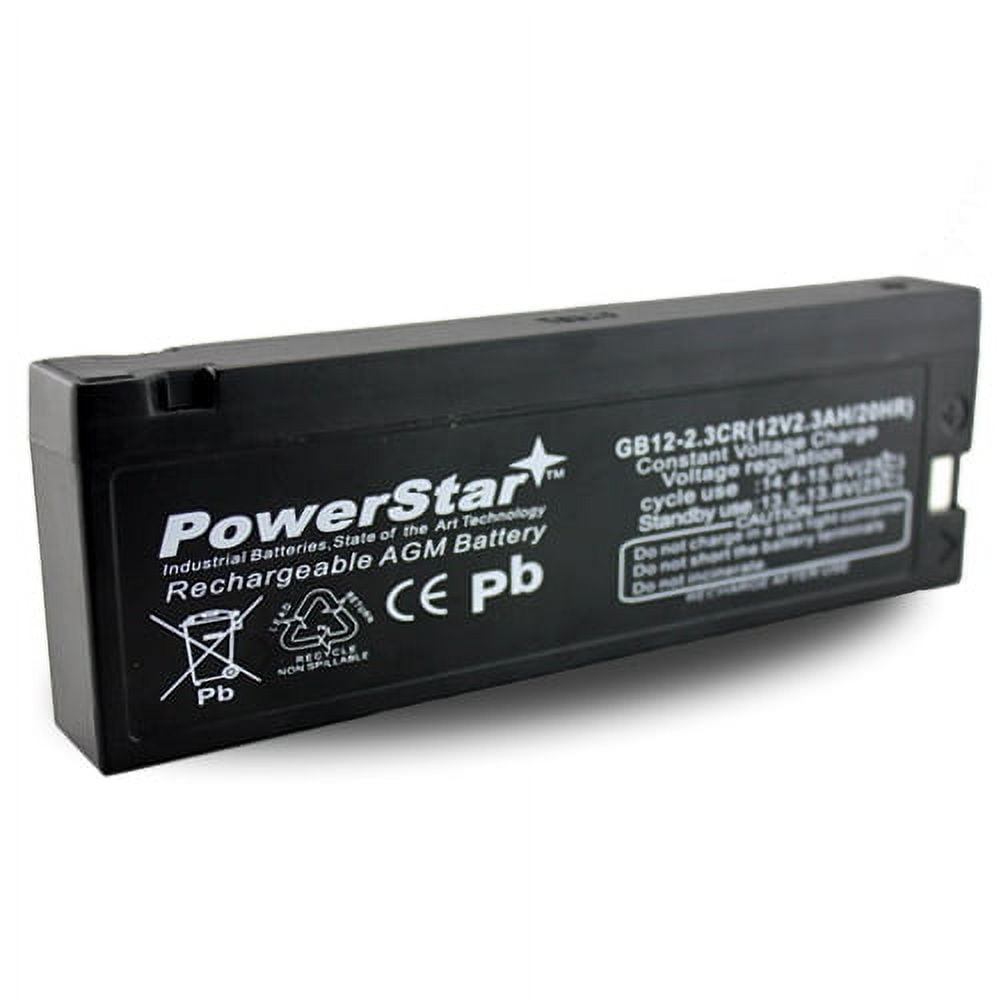 PowerStar Replacement 12v 2.3ah Battery for GH1223S, CAM0260, DJW12-2OC ...