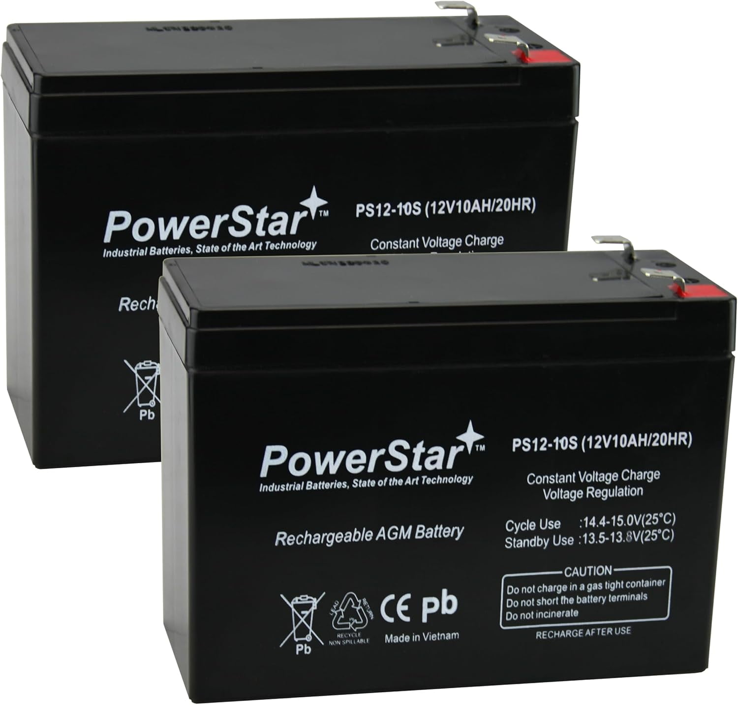 PowerStar Replacement HCF Pacelite HCF Cute 002 Scooter Batteries (Set ...