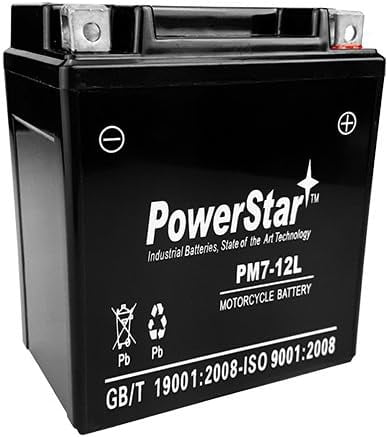 PowerStar YTX7L-BS Battery for Suzuki DR350SE DR 350 125 250 DR200 ...