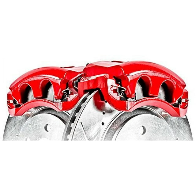 PowerStop S3194 Front Pair of Red Powder Coated Brake Calipers ...