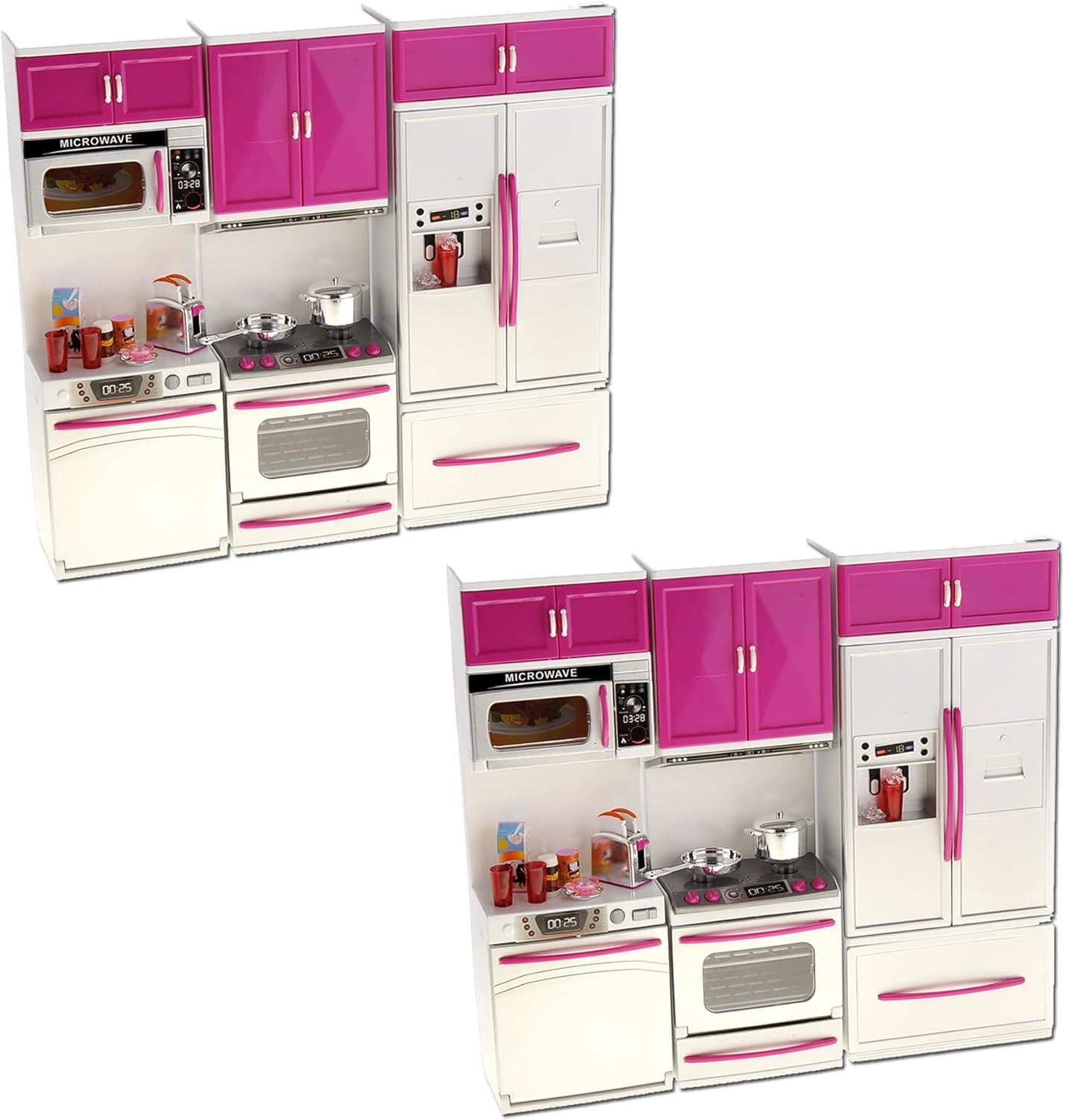 PowerTRC 2 Sets of Modern Kitchen Toy Playset: Deluxe Kit Adventure ...