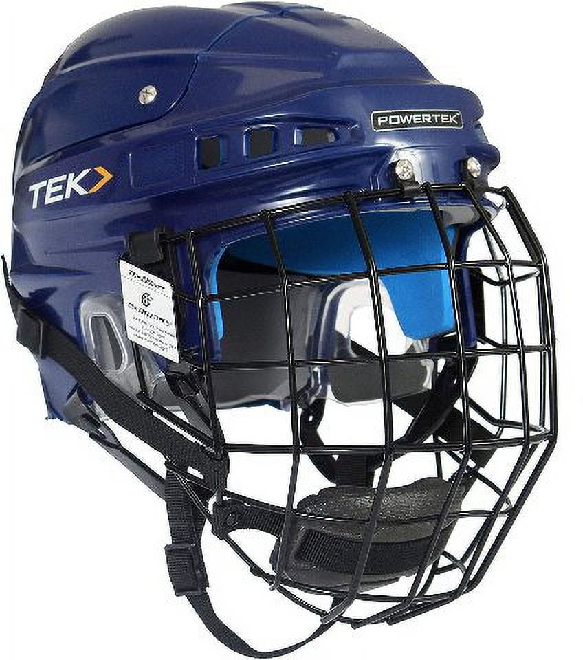 PowerTek v3.0 TEK Adjustable Ice Hockey Player Helmet with Cage ...
