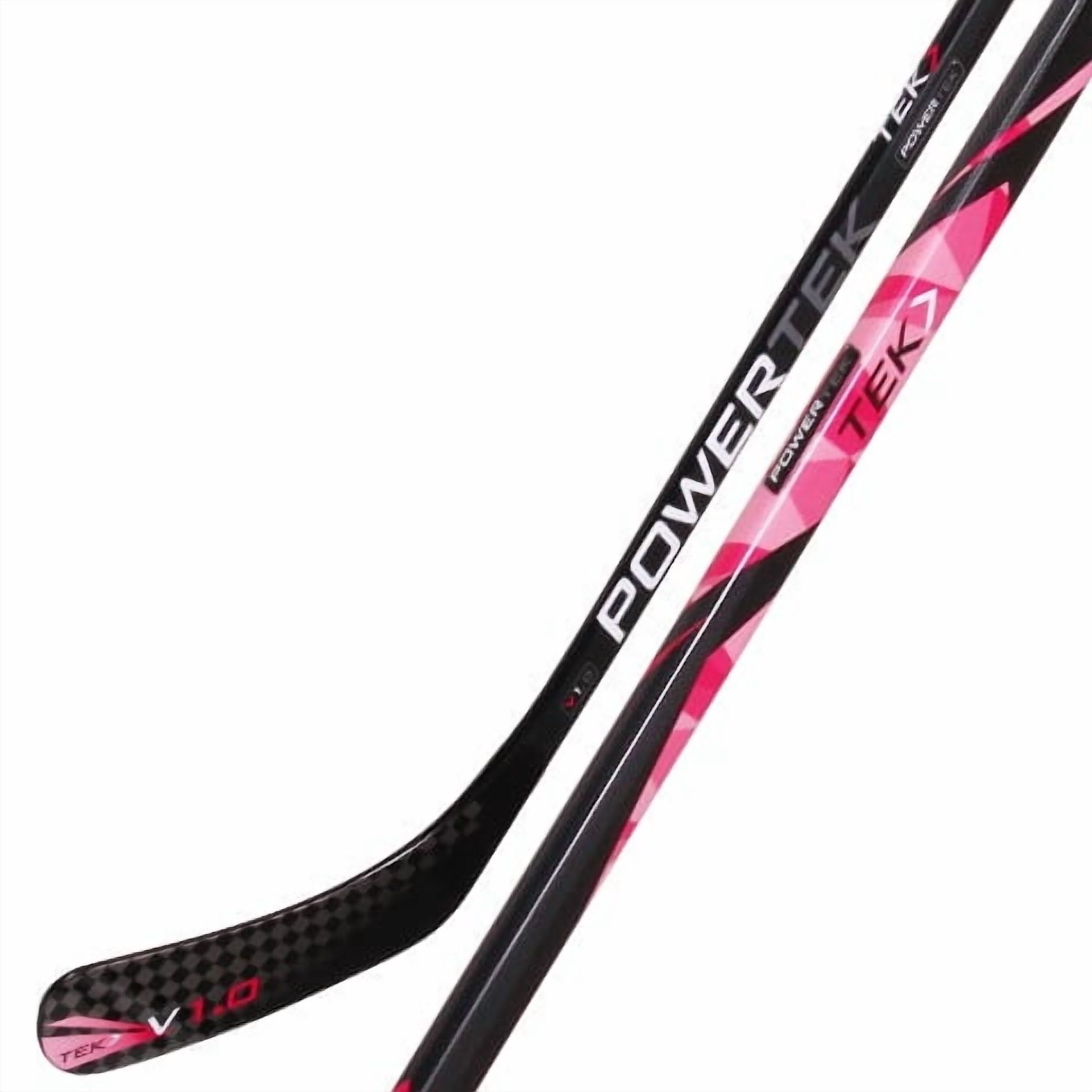 PowerTek v1.0 Tek Youth / Tykes Composite Hockey Stick, Pink | 30 Flex ...