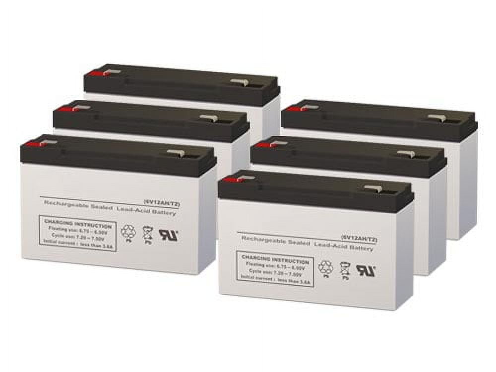 PowerWare PW5115-1500RM Replacement Batteries (Set of 6) - Walmart.com