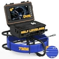 PowerWill Self-Leveling Sewer Inspection Camera, 9" HD Plumbing Camera ...