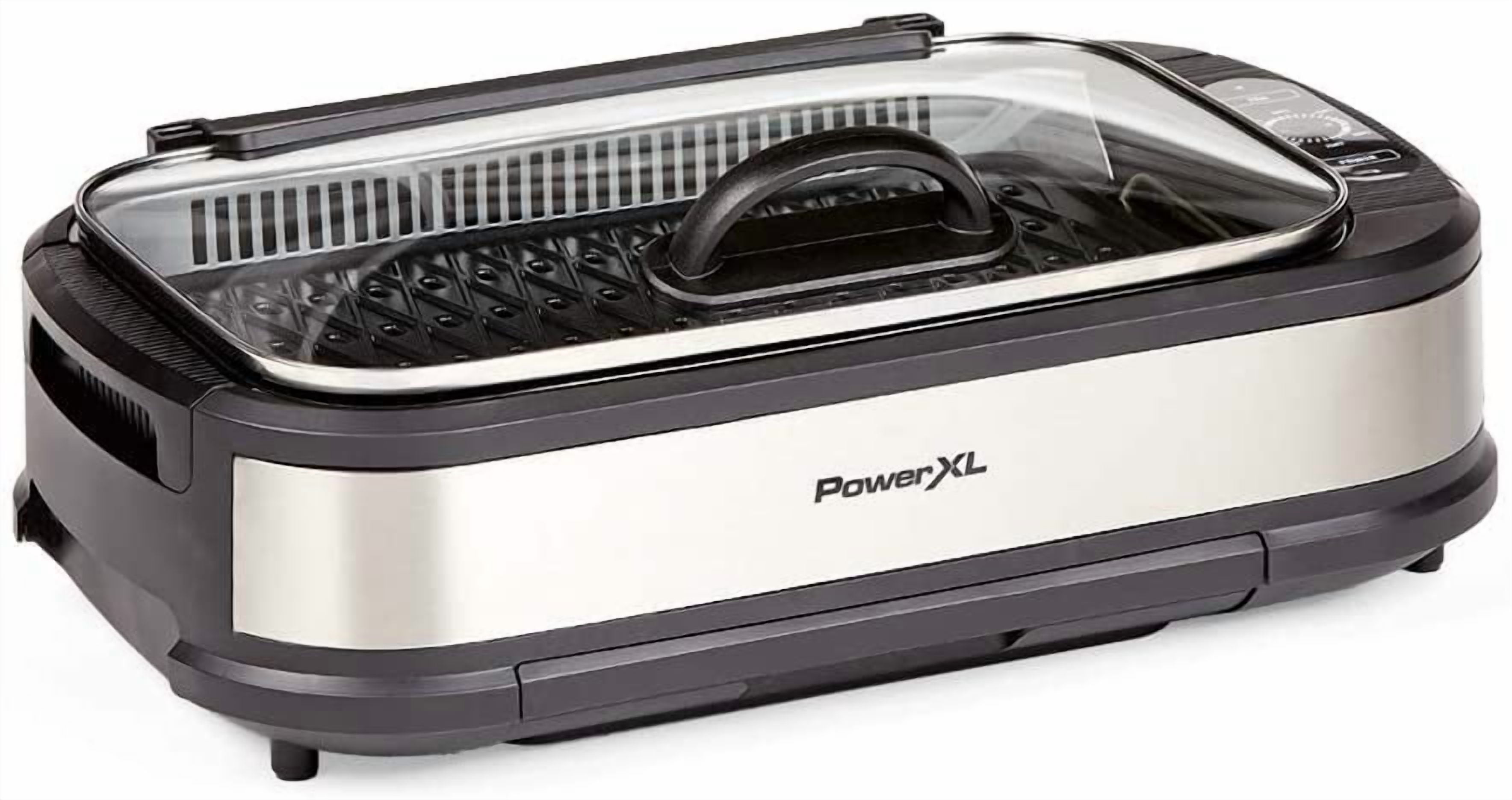 PowerXL Smokeless Grill with Tempered Glass Lid and Turbo Speed Smoke ...