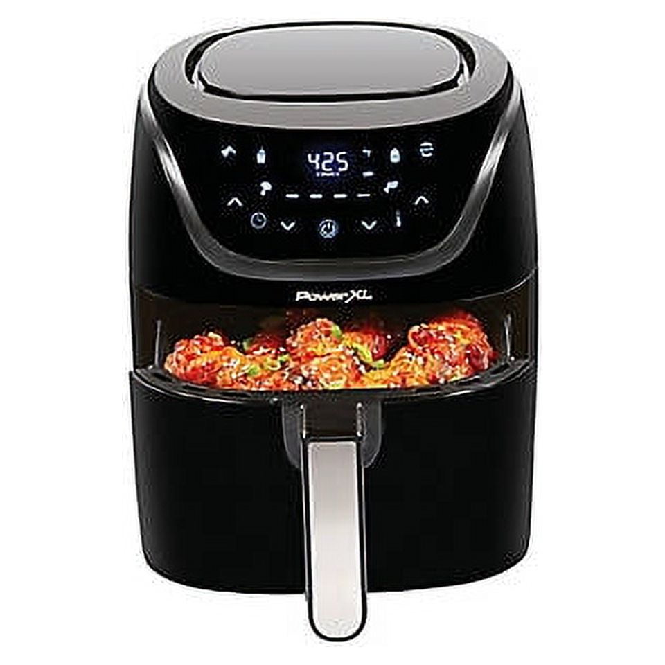 PowerXL Vortex Pro 6 qt Air Fryer, Black, Nonstick Coating Timer with ...