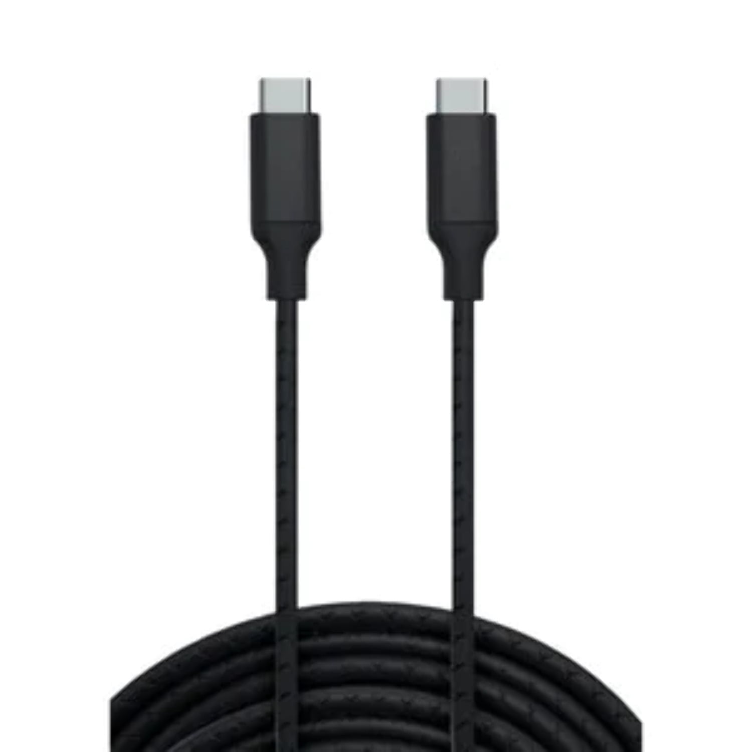 PowerXcel Type C to Type C Ultra Durable Charge and Sync Cable, Black ...