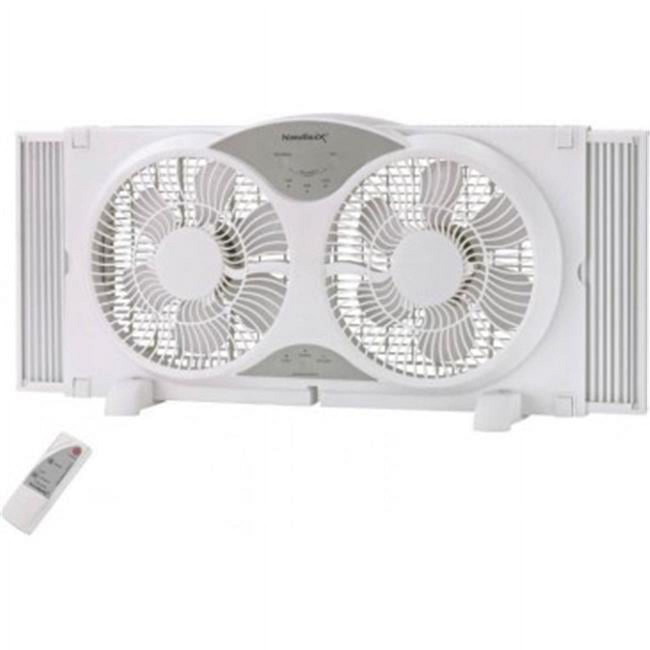 PowerZone BP2-9A Reversible Twin Exhaust Window Fan, 9 in Blade, 3 ...