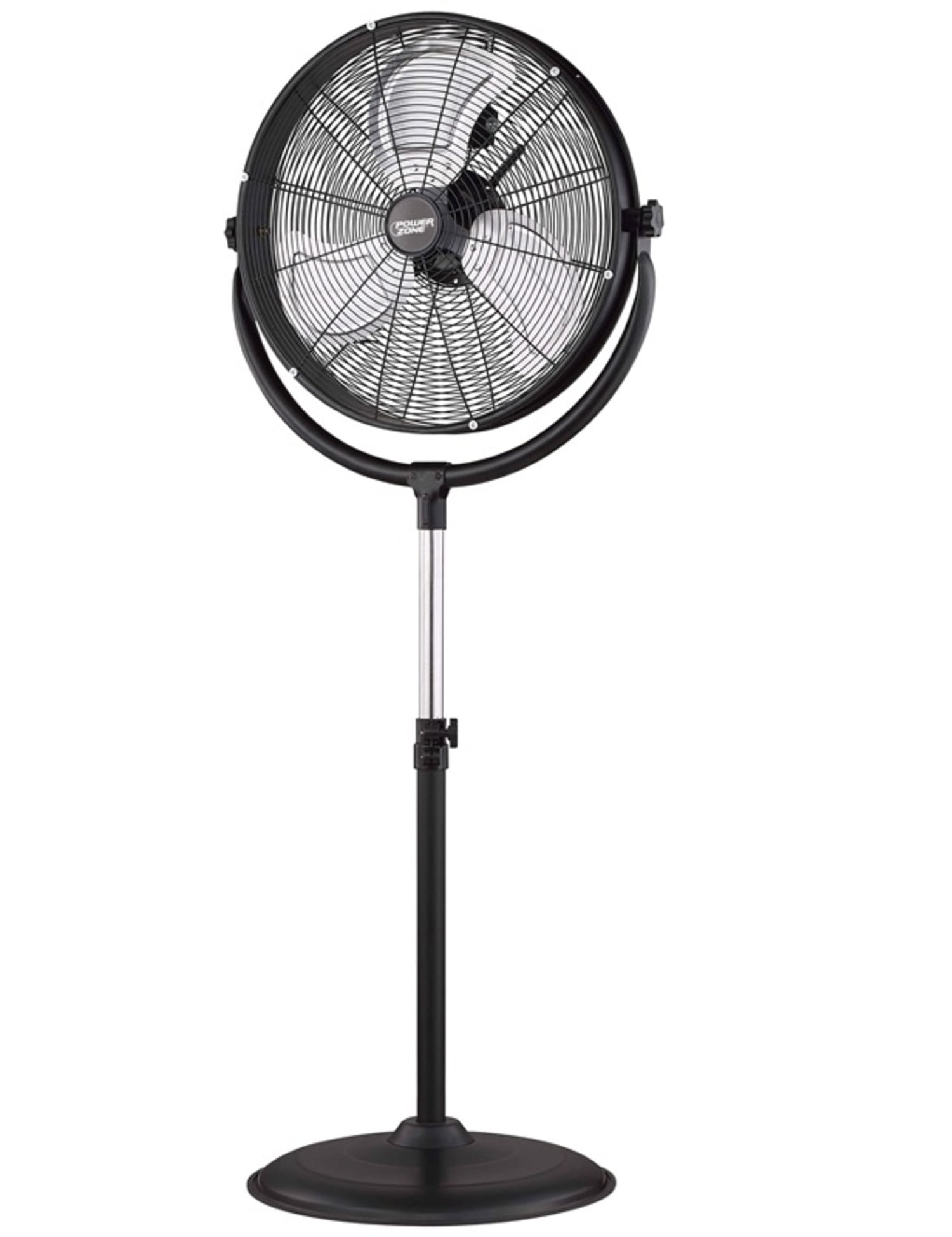 PowerZone High Velocity Pedestal Fan Stand 140 W 120 Vac Grounded 3 ...