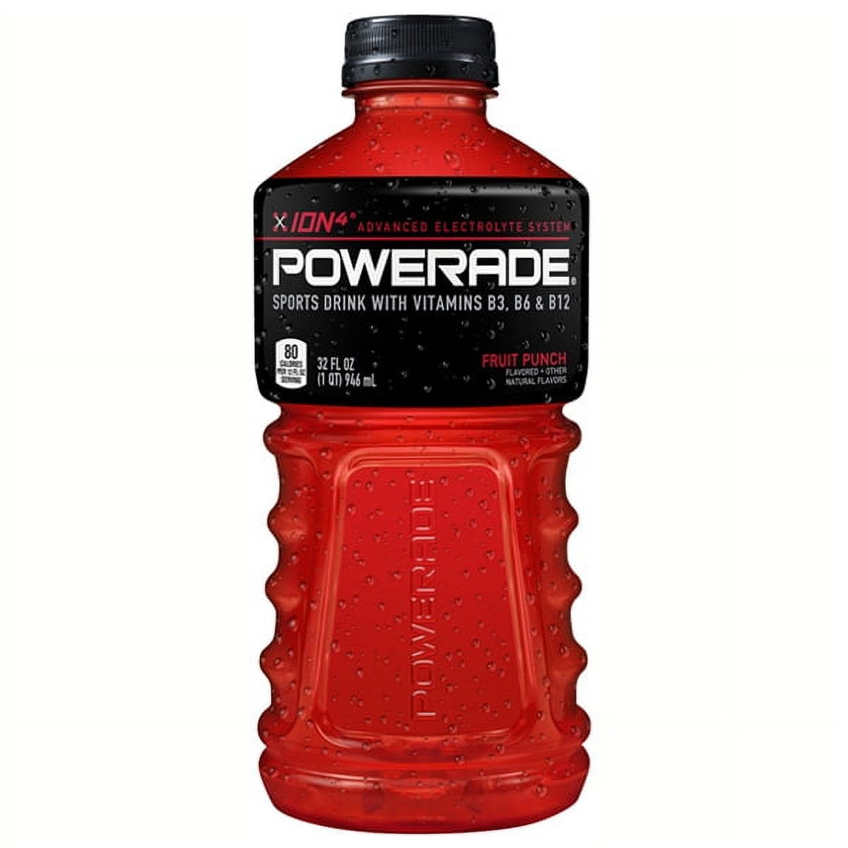 Powerade Fruit Punch Sports Drink 32 oz Plastic Bottles - Pack of 15 ...