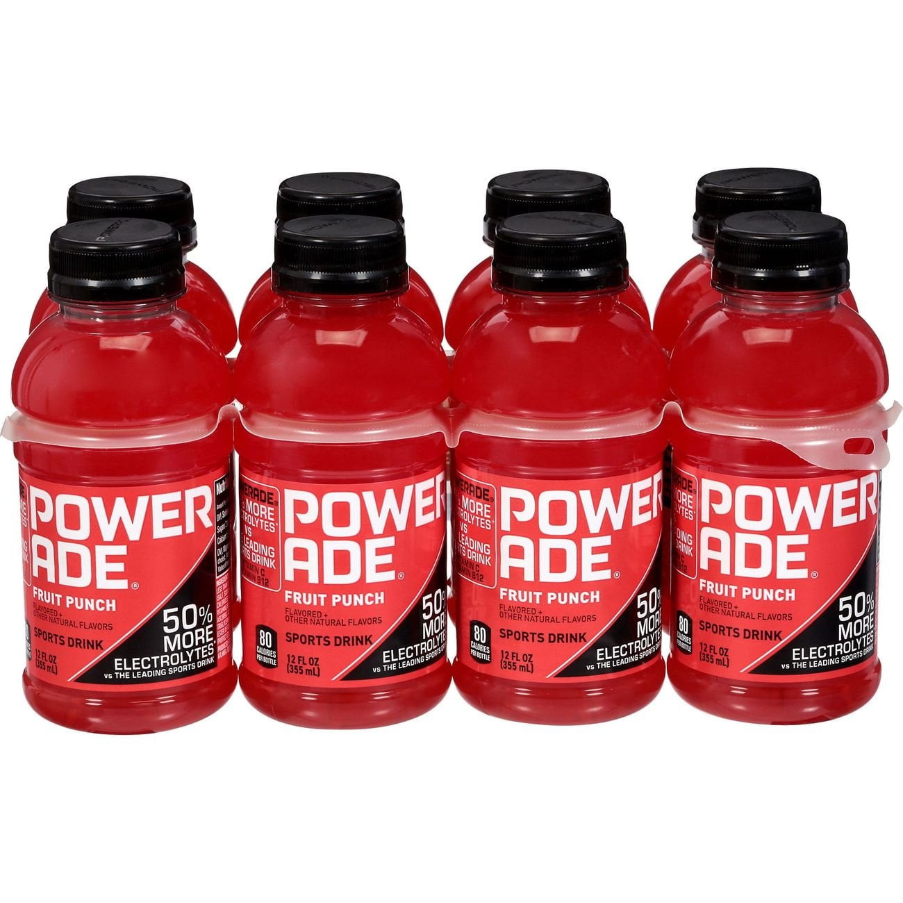 Powerade Fruit Punch Sports Drink 8 pk Bottles - 12 oz - Walmart.com